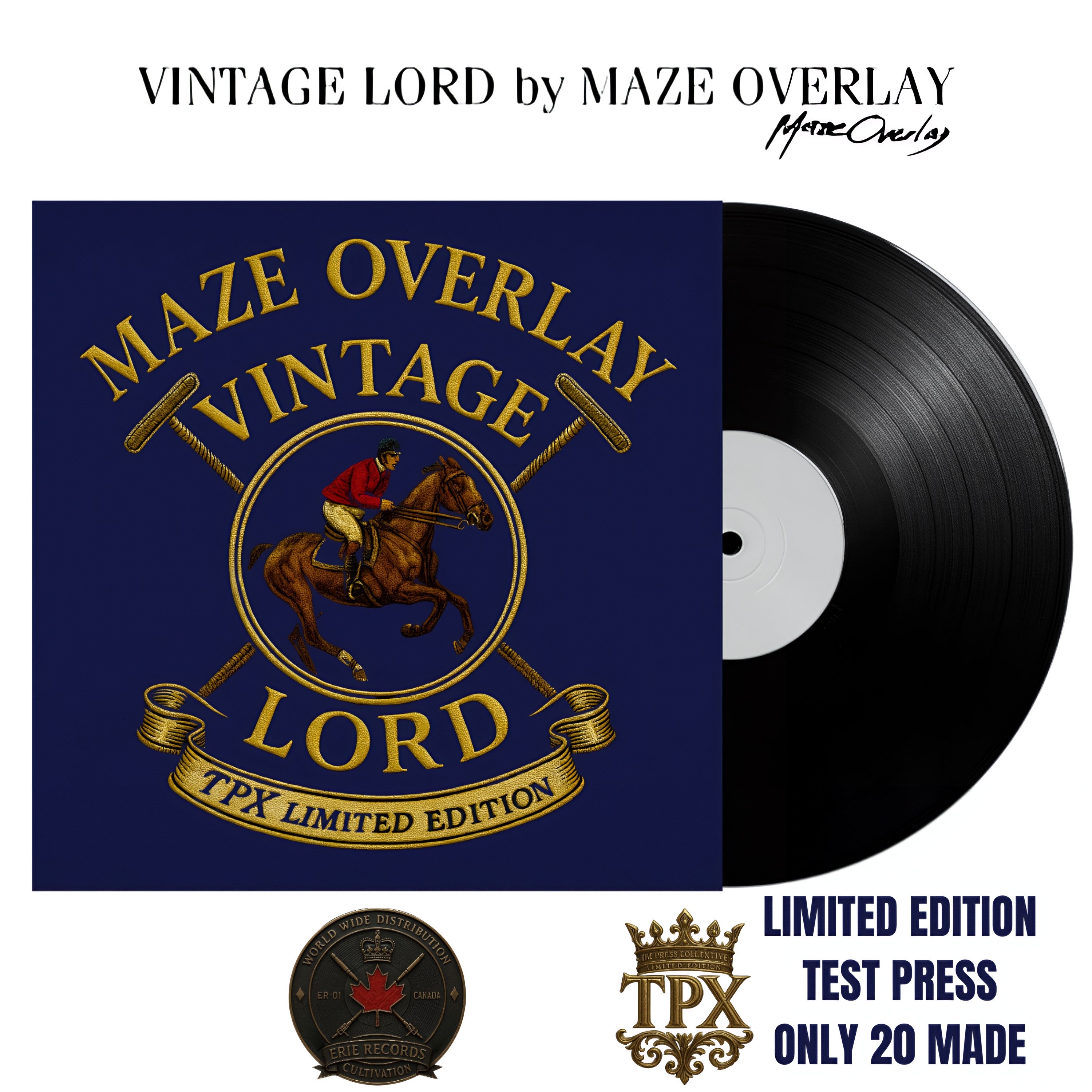 Maze Overlay Vintage Lord Limited Edition Test Press – The Press Collextive